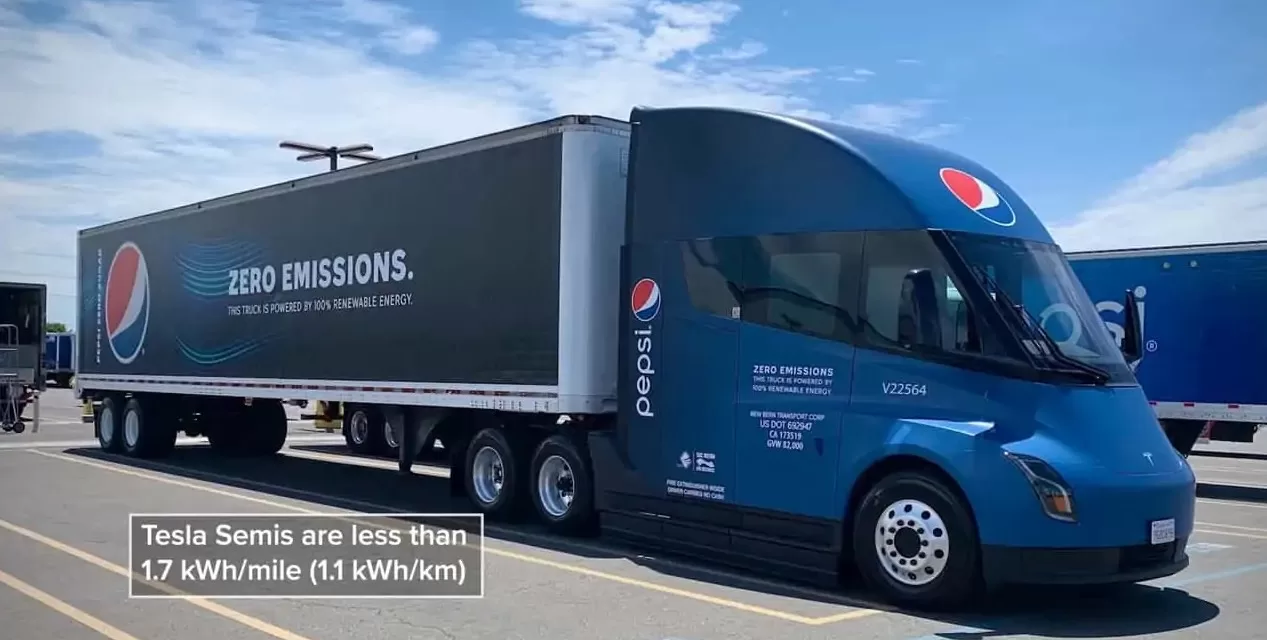 PepsiCo's Tesla Semi Covers 1,600 Miles In Under 48 Hours In California ...